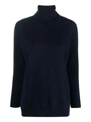 DRUMOHR Roll Neck Jumper - Blue