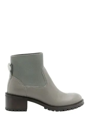 STUDIO CHOFAKIAN Leather Melrose Boots - Grey