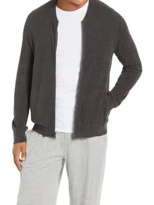 Barefoot Dreams Barefoot Dreams CozyChic™ Lite Zip Cardigan Carbon