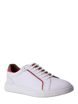 Gordon Rush Gordon Rush Devon Leather Sneakers White/ Red