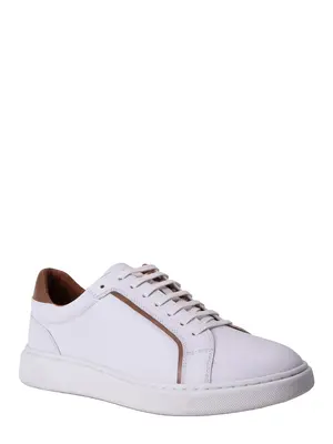 Gordon Rush Gordon Rush Devon Leather Sneakers White/ Tan