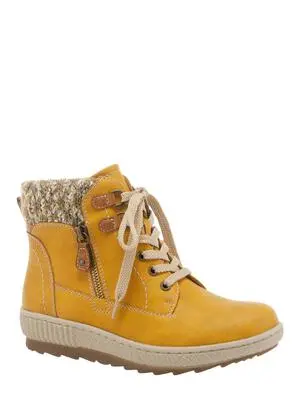 SPRING STEP SHOES Karlene Bootie - Mustard