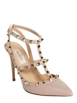 Valentino Garavani Valentino Garavani Rockstud Ankle Strap Pump P45 Rockstud Poudre