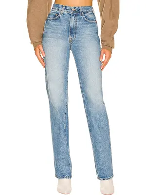 GRLFRND Sara Super High Rise Straight Jeans Astoria