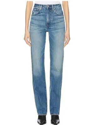 GRLFRND Sara Super High Rise Straight Jeans - Hyperion Ave