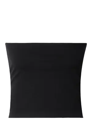 LESET Rio Strapless Cropped Top - Black