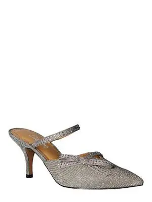 J. Reneé Estelia Pointy Toe Mule - Pewter