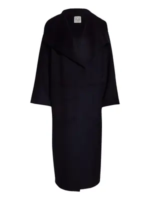 TOTEME TOTEME Annecy Wool & Cashmere Coat Navy