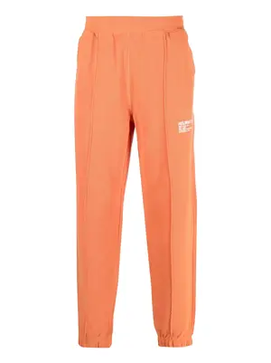 Helmut Lang Logo-print Tapered Joggers - Orange