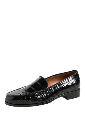 EMME PARSONS Danielle Loafers - Black Croc