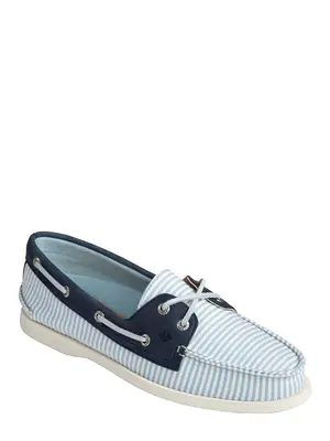 Sperry Authentic Original Boat Shoe Blue Stripe Fabric