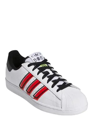 Adidas Adidas Superstar Sneaker White/ Vivid Red/ Solar Yellow