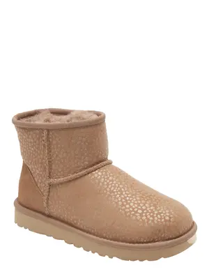 UGG UGG Classic Mini II Shearling Lined Boot Beachwood Sparkle Spots
