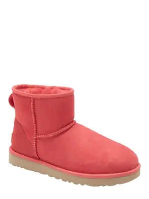 UGG UGG Classic Mini II Shearling Lined Boot Hibiscus Pink
