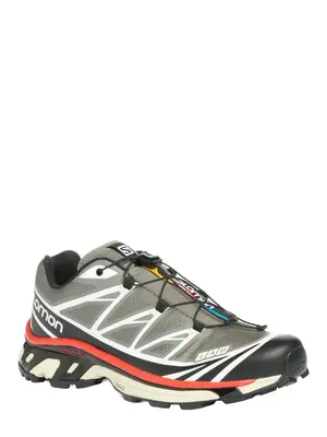 SALOMON Salomon Gender Inclusive XT-6 Sneaker Pewter/black/aurora Red