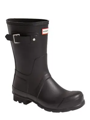 Hunter Hunter Original Short Waterproof Rain Boots Black