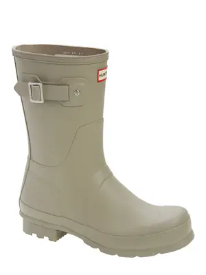 Hunter Hunter Original Short Waterproof Rain Boots Grey