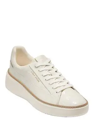 Cole Haan Cole Haan Grandpro Topspin Sneaker Ivory Croc Print