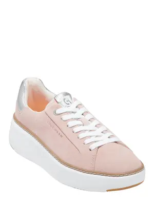 Cole Haan Cole Haan Grandpro Topspin Sneaker Peach/ Silver Metallic /white