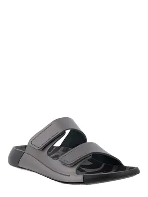 Ecco ECCO Cozmo Slide Sandal Satin Shine Silver