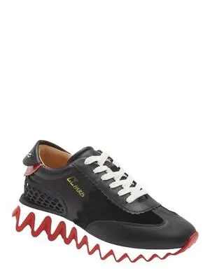 CHRISTIAN LOUBOUTIN Loubishark Sneaker - Black/red
