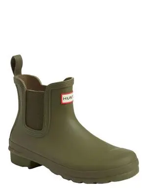 Hunter Hunter Original Waterproof Chelsea Boots Olive Leaf