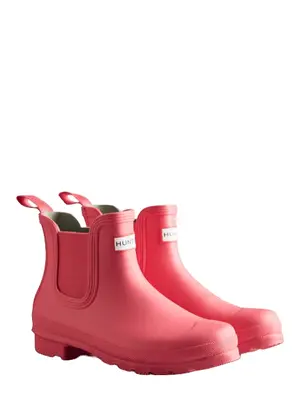 Hunter Hunter Original Waterproof Chelsea Boots Rowan Pink