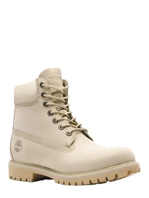 Timberland Timberland 6-Inch Premium Waterproof Boots Light Brown Nubuck