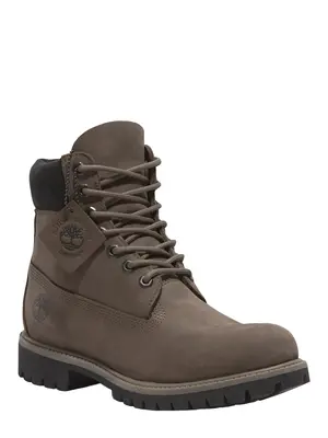 Timberland Timberland 6-Inch Premium Waterproof Boots Medium Brown Nubuck