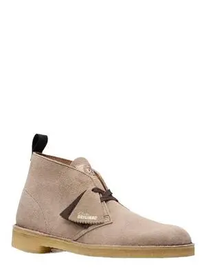 Clarks Clarks Desert Chukka Boot Wolf Suede