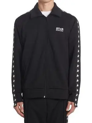 GOLDEN GOOSE Star Logo Track Jacket - Black