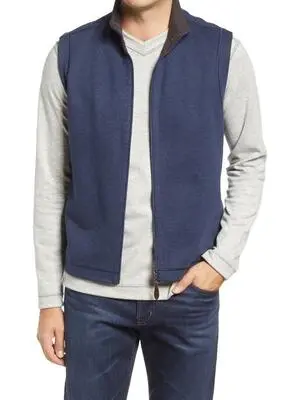 Johnston & Murphy Reversible Knit Vest - Brown/navy