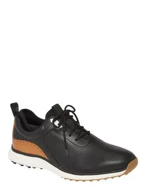 Johnston & Murphy Luxe Waterproof Golf Shoe - Black Waterproof