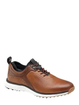 Johnston & Murphy Luxe Waterproof Golf Shoe - Tan Waterproof