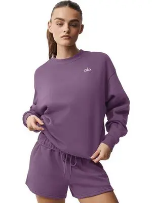 Alo Yoga Accolade Crewneck Pullover - Plum Kiss