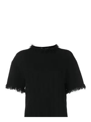 Proenza Schouler Frayed-edge Jumper - Black
