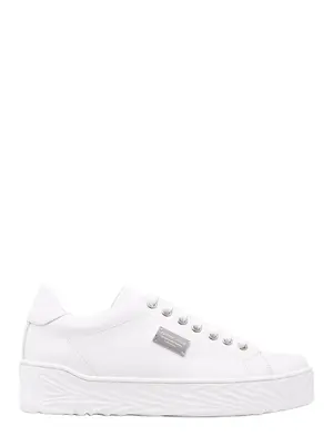 Philipp Plein Philipp Plein Logo-Plaque Lace-Up Sneakers White