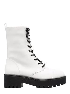 Michael Kors Bryce Lace-up Boots - White