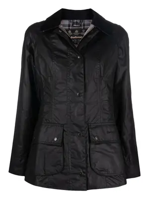 Barbour Waxed Cotton Jacket - Black