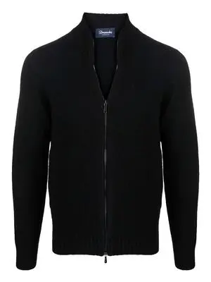 DRUMOHR Zipped-up Knit Cardigan - Black