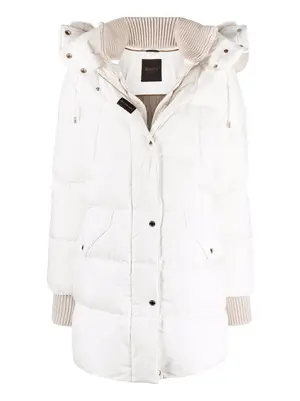 MOORER Quilted Down Coat - White