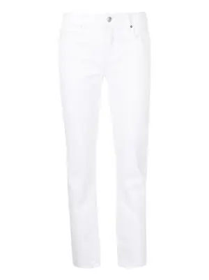 Paige Amber Straight-leg Jeans - White