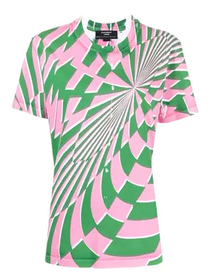 Stella McCartney Stella McCartney X Ed Curtis Psychedelic-Print T-Shirt Pink