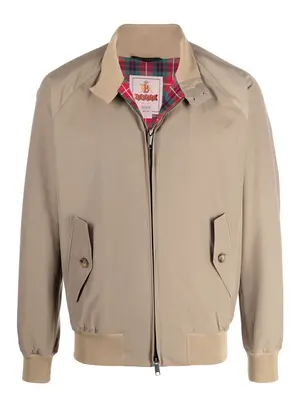 BARACUTA G9 Harrington Bomber Jacket - Neutrals