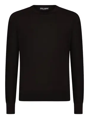 Dolce & Gabbana Dolce & Gabbana Cashmere Crew Neck Jumper Black