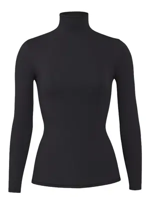 SKIMS Fits Everybody Turtleneck Top Black