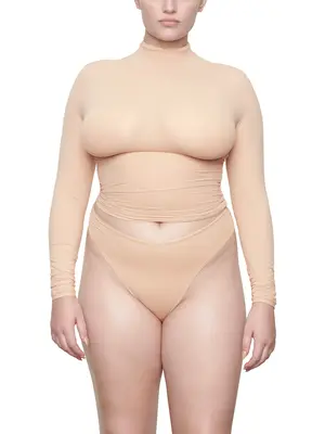 SKIMS Fits Everybody Turtleneck Top Mica
