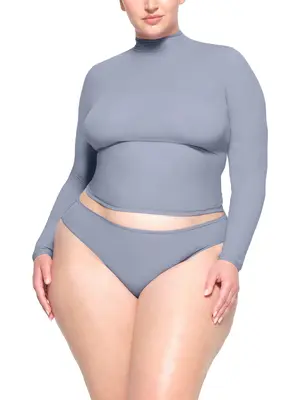 SKIMS Fits Everybody Turtleneck Top Slate