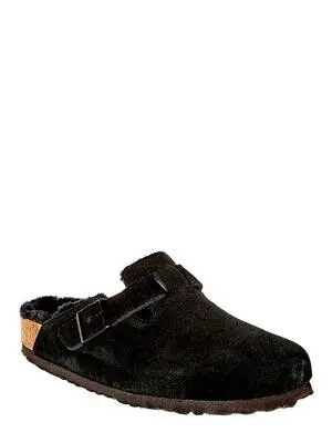 BIRKENSTOCK Boston Shearling Clogs Black