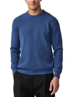 Nn07 Danny Ribbed Sweater Denim Blue